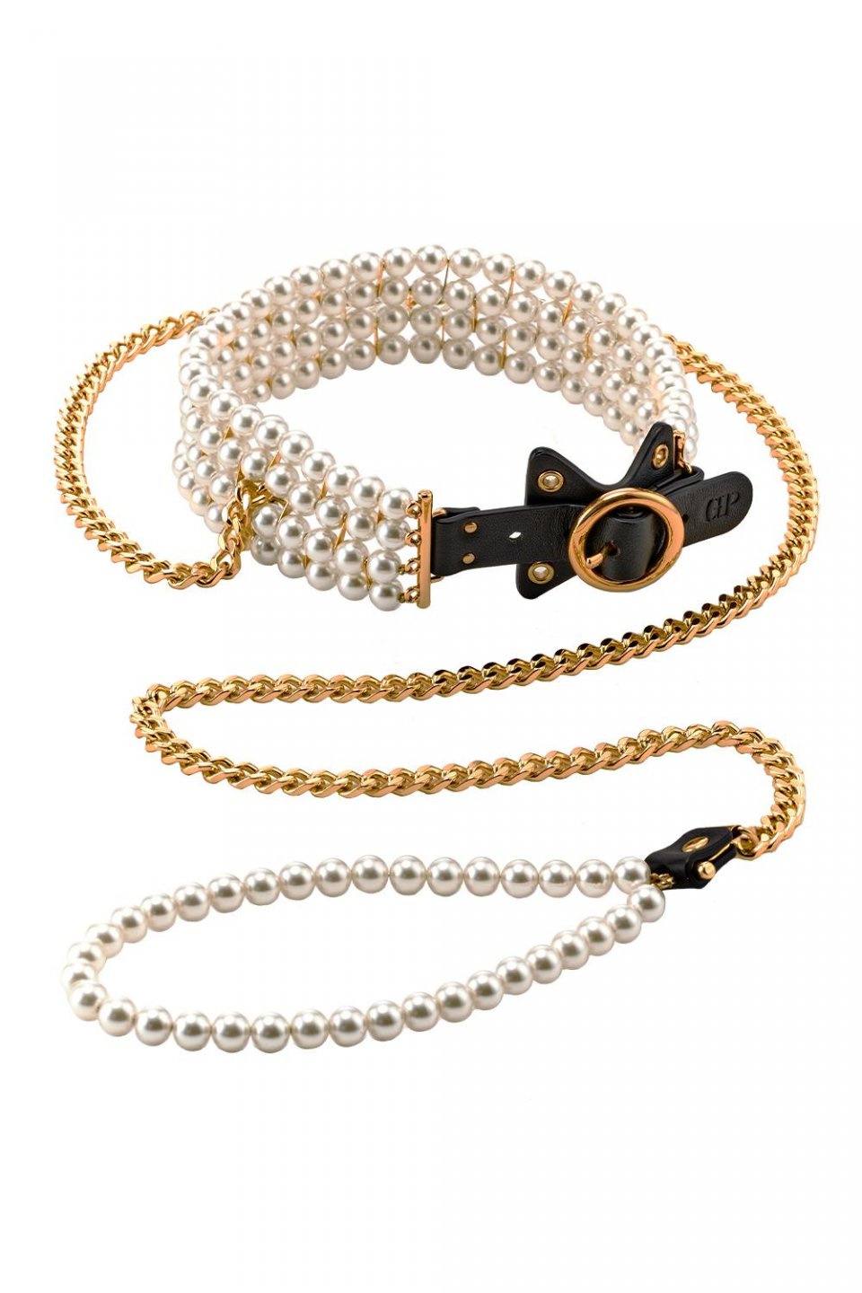 Luminous Pearl Leash & Collar now at Latexcrazy
