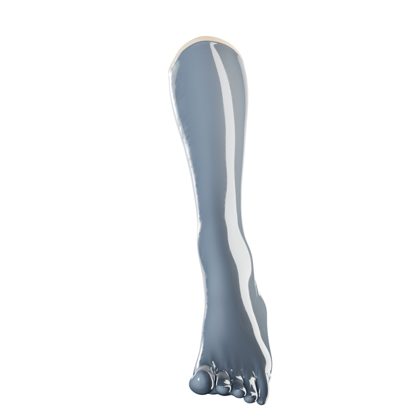 Uniqdsn Latex Toe Socks Knee-High – Slate Grey