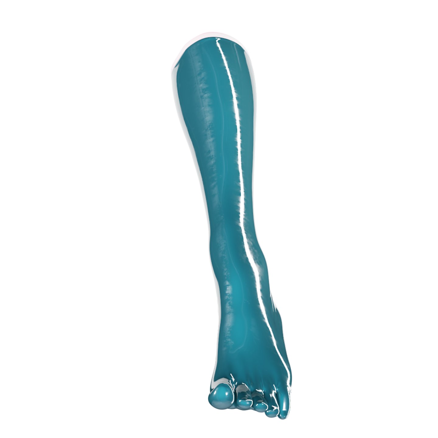 Uniqdsn Toe Socks – Turquoise, Knee-High Latex